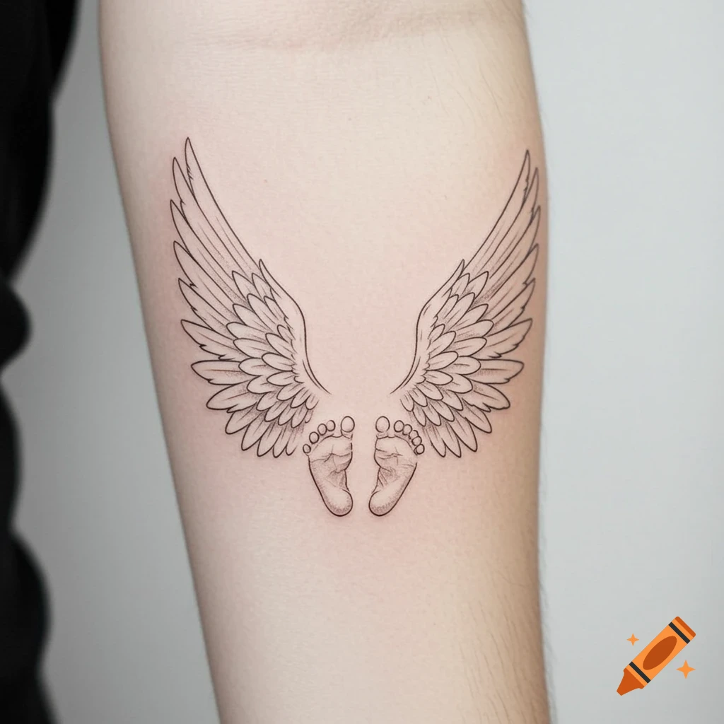 A minimalist tattoo of an infinity symbol intertwined with leafy ...