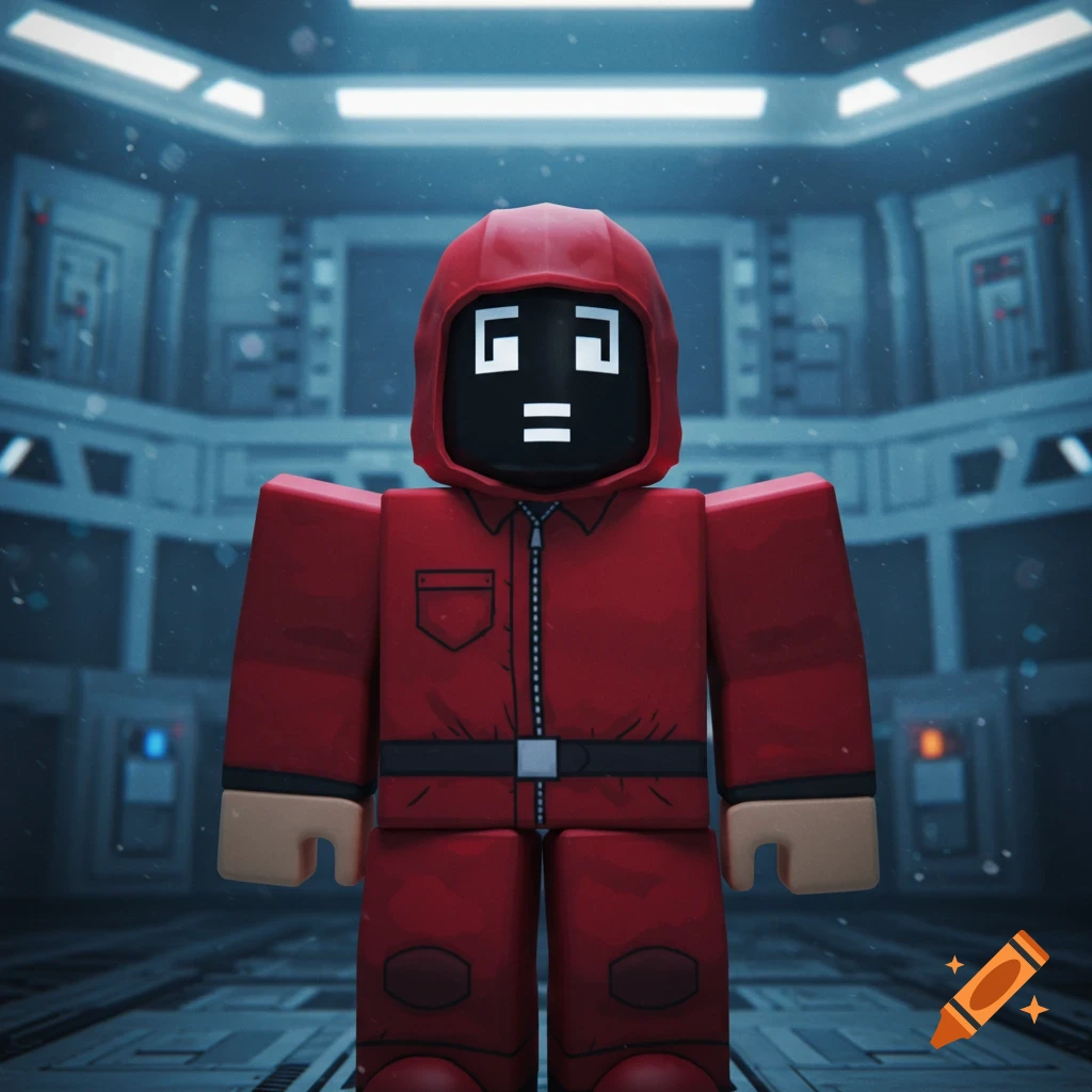 A red Among Us crewmate stands in a spaceship cockpit, looking out at ...