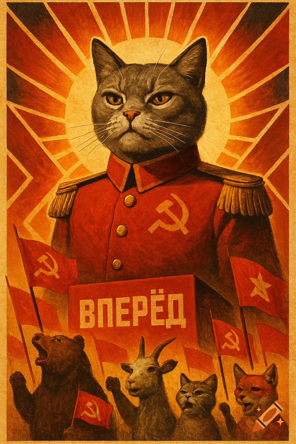 Postal created on Craiyon