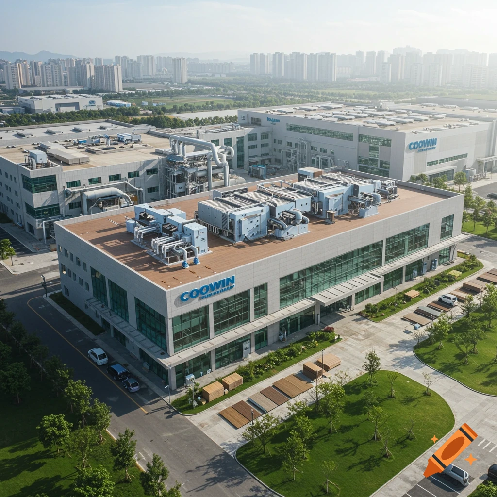 A grand, modern hotel building with illuminated windows, a large ...