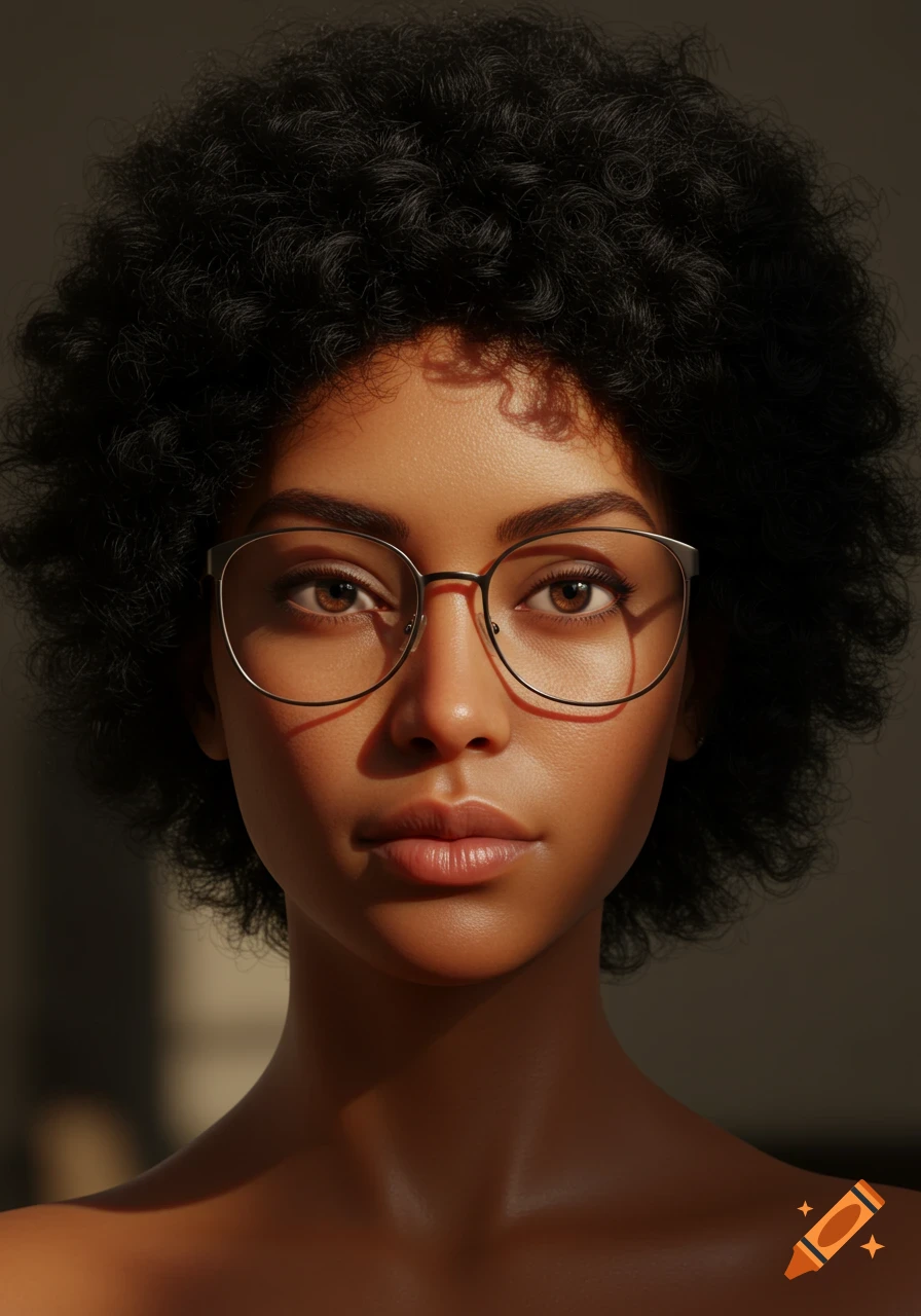 Close-up photorealistic portrait of a young Polynesian person with long ...