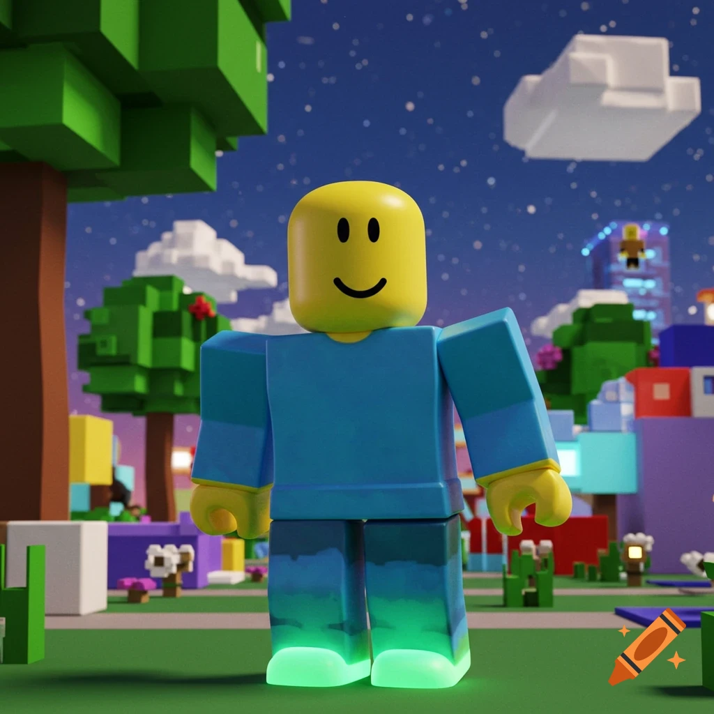 Roblox obby thumbnail on Craiyon