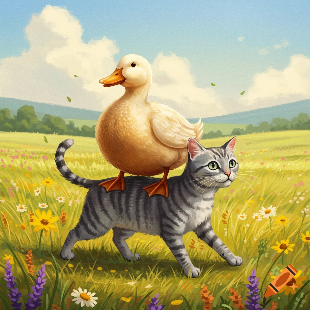 Snoopy sits on his red doghouse in a green field with wildflowers ...