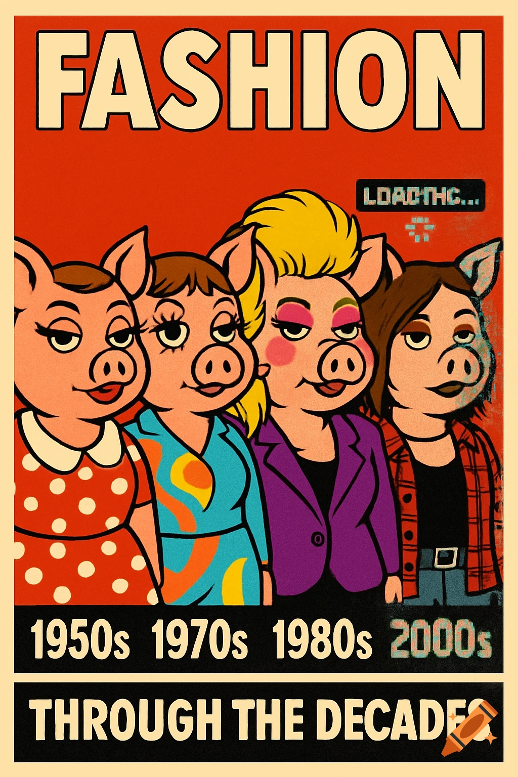 Vintage Cartoon created on Craiyon