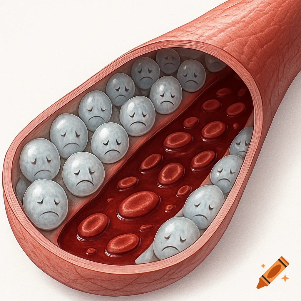 A close-up, children's book style illustration of a human mouth with a ...