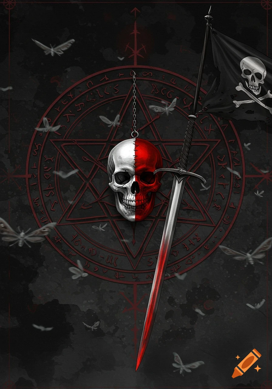 Skull+moth created on Craiyon