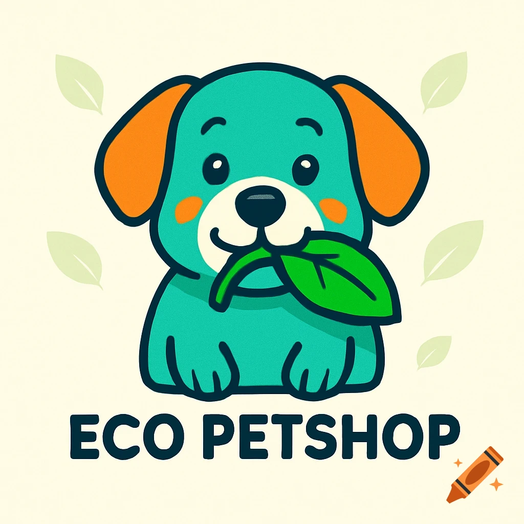 Cartoon dogs, cats, parrots, and a turtle with toys and a food bowl ...