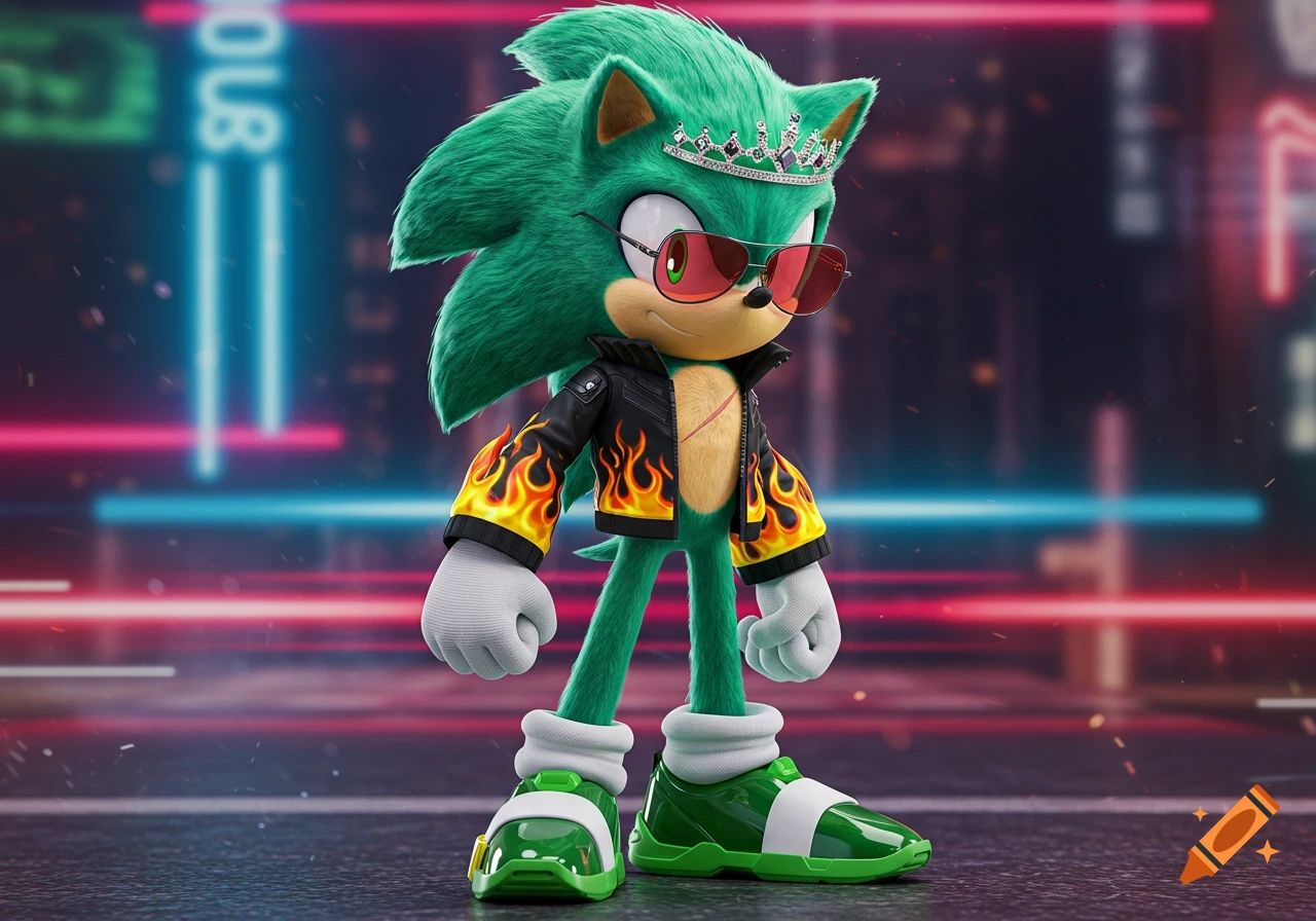 Shadow the Hedgehog stands on top of a crouching Sonic the Hedgehog in ...