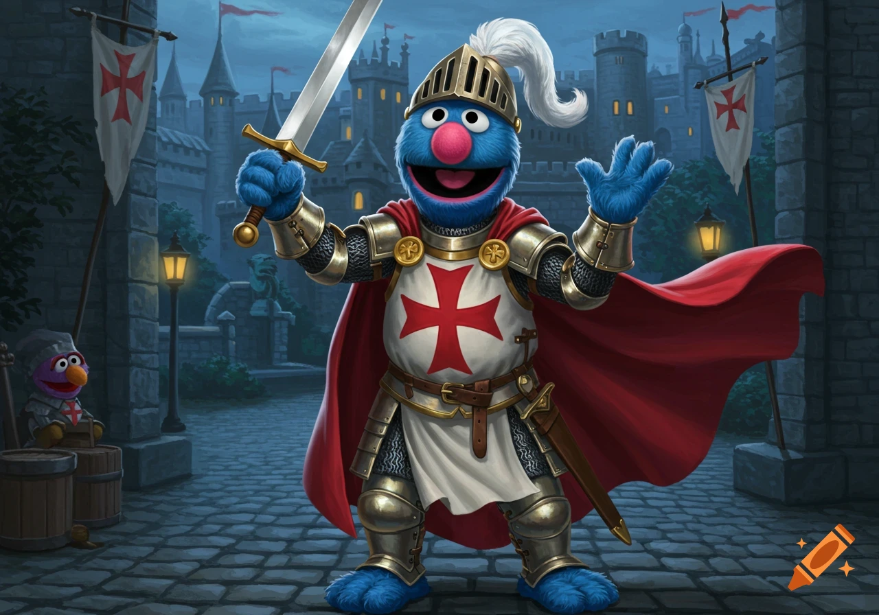 Minion character dressed as a fierce warrior with long red hair ...