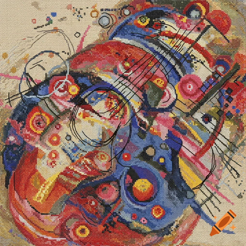 Abstract line drawing of a laughing face in mixed artistic styles on ...