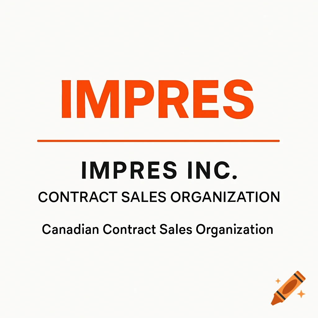 A white slide with orange text 'IMPRES' and black text 'IMPRES INC ...