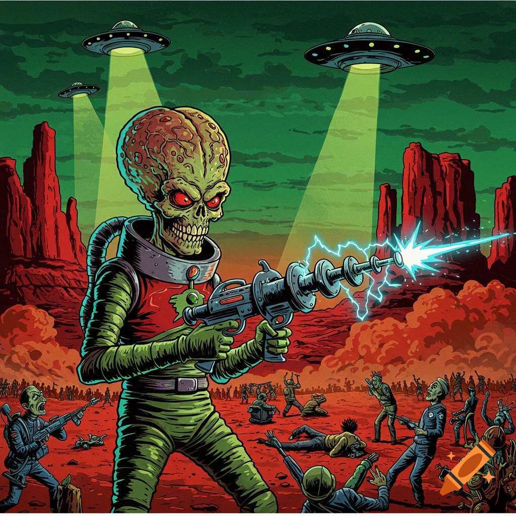 Poster of the science fiction movie "Space Divorce" on Craiyon