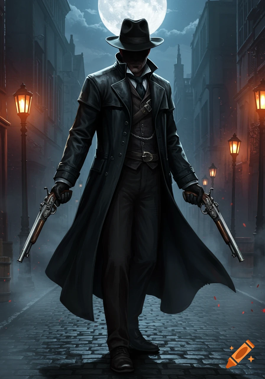 A dual-faced man, half human and half monster with a clawed hand, walks ...