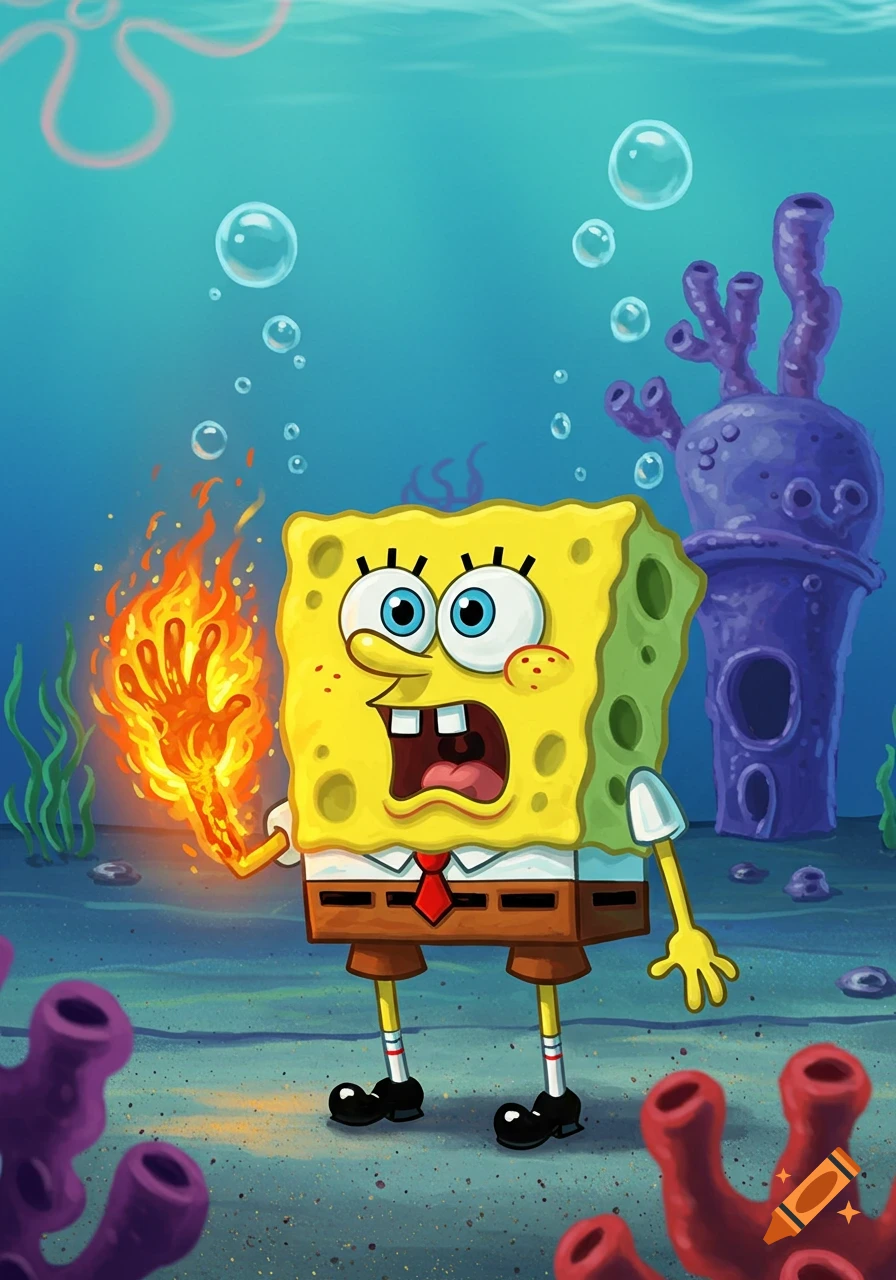 Spongebob Squarepants images created on Craiyon
