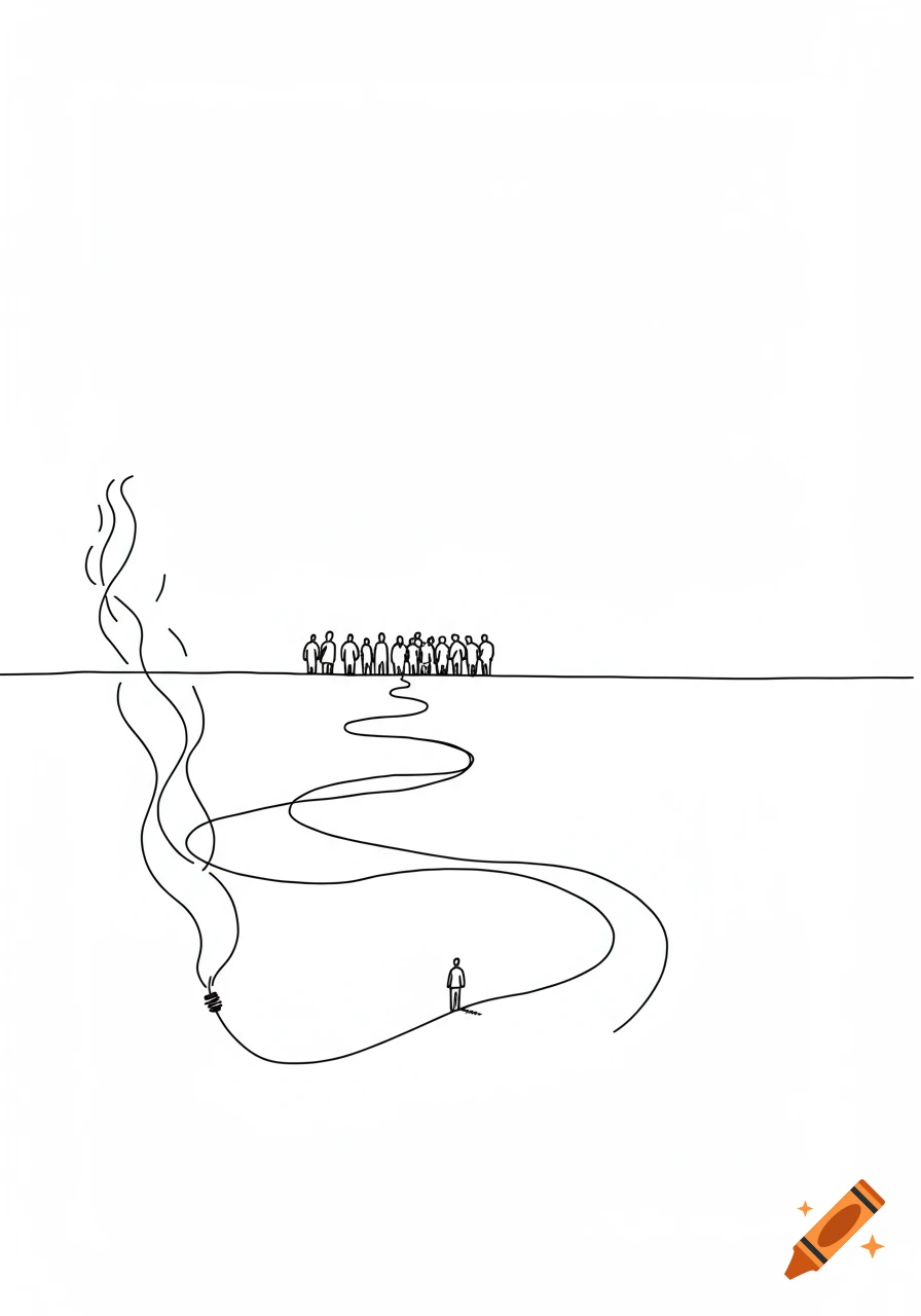 A line drawing of a person lying in bed, resting on several pillows ...