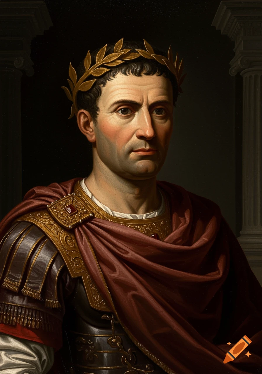 Portrayal of a Roman legionary in the style of Lempicka on Craiyon