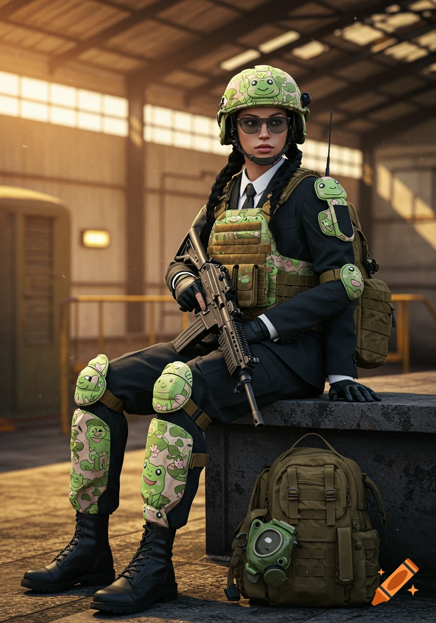 Soldier+anime+chibi created on Craiyon
