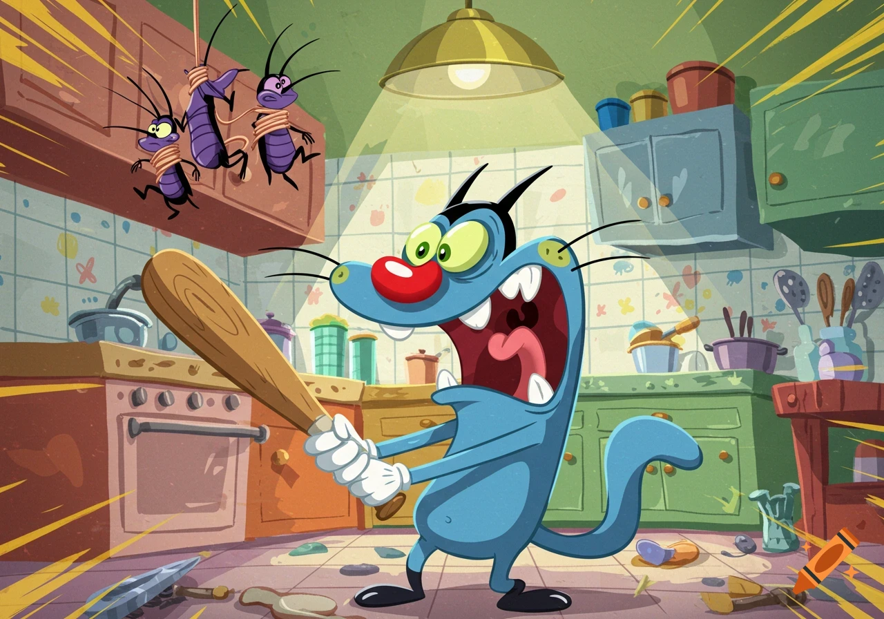 Annoying+blue+cartoon+cat+show created on Craiyon