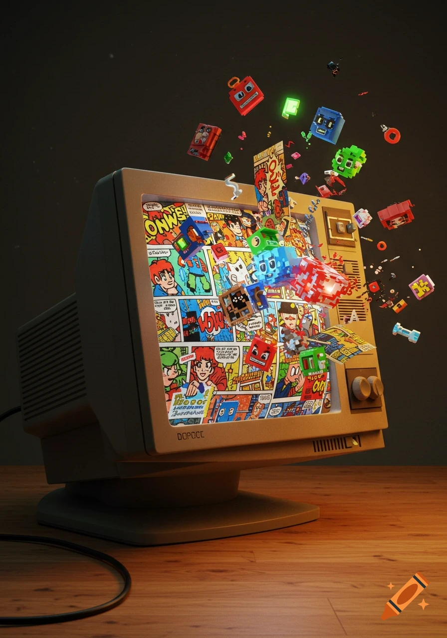 Retro images created on Craiyon