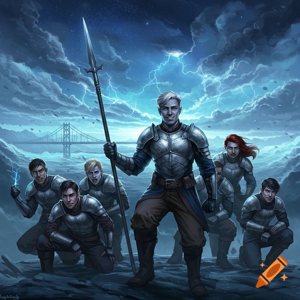 An army of armored fantasy warriors emerges from Alcatraz, marching ...