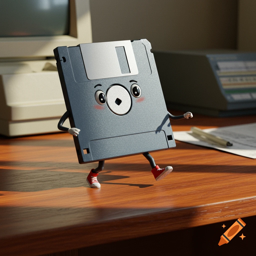 Baldi from Baldi's Basics sits in a cardboard box shaped like a car ...