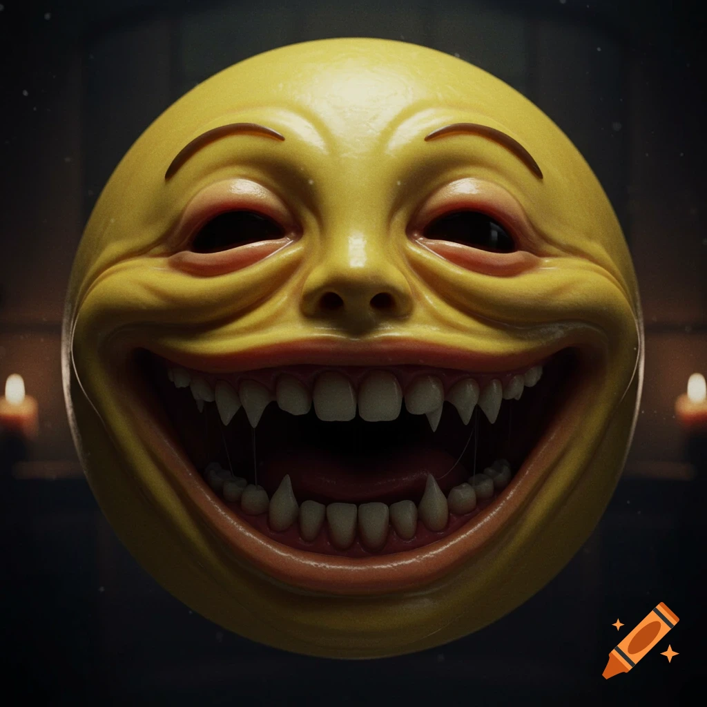 Scary Grinch peeking around a dark corner on Craiyon