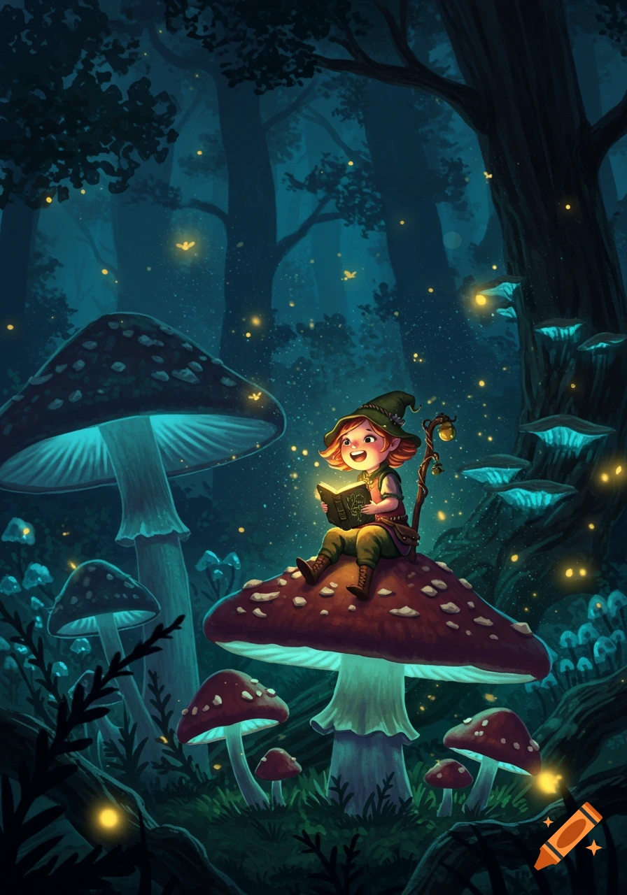 A green-skinned woman in a flowing dress stands next to a giant green ...