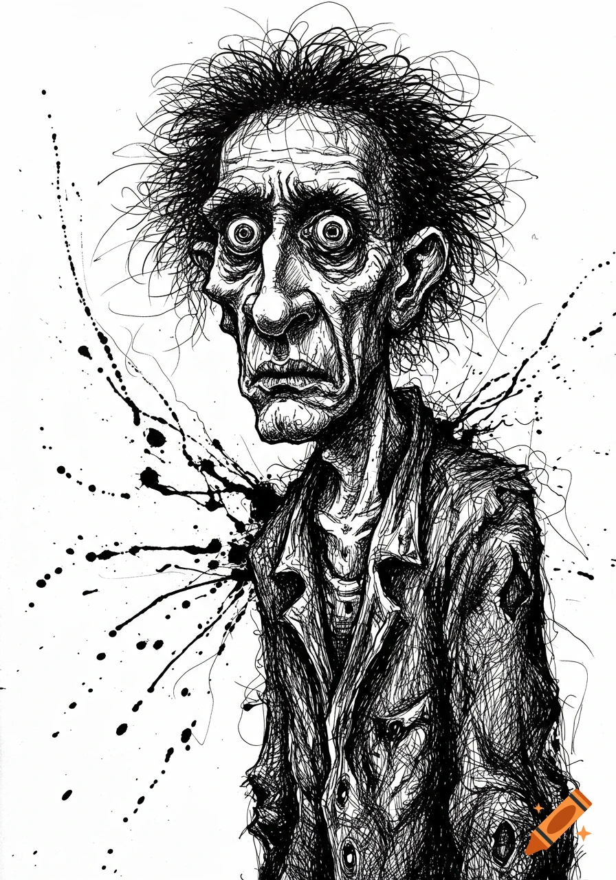 Zombie+core+drawing created on Craiyon