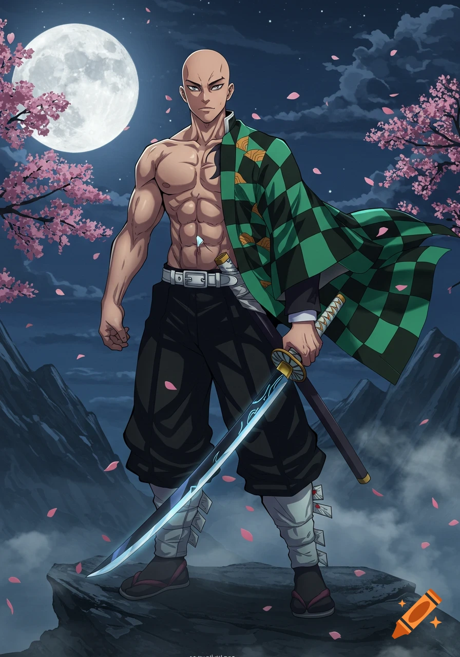 Three anime characters play instruments on a stage under colorful ...