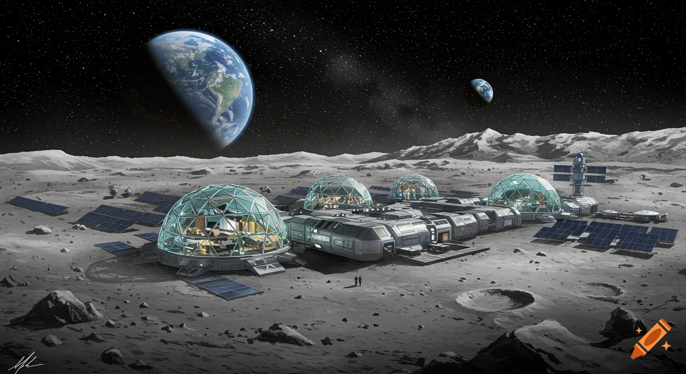 Two silver cylindrical spacecraft modules, one connected to a larger ...