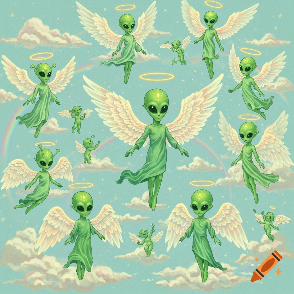 Seamless+alien+texture created on Craiyon