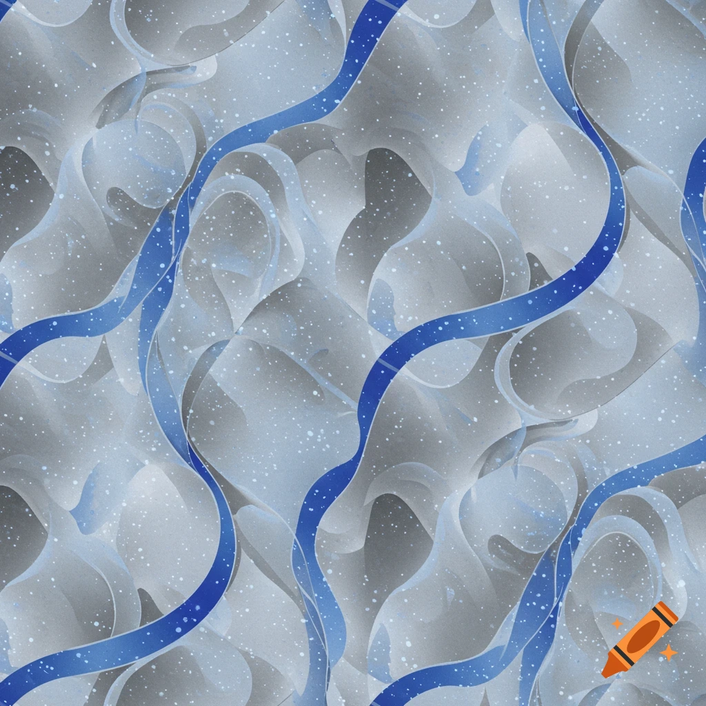 Abstract grey and white marble pattern with flowing, wavy lines ...