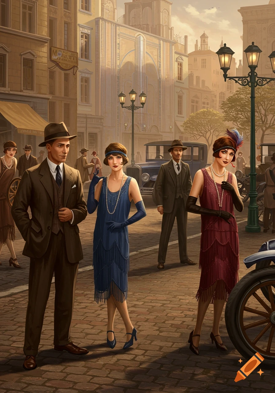 Roaring Twenties created on Craiyon