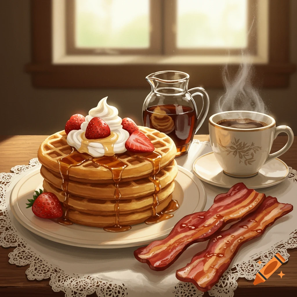A cozy table setting with an apple pie, chocolate cakes, chocolate chip ...