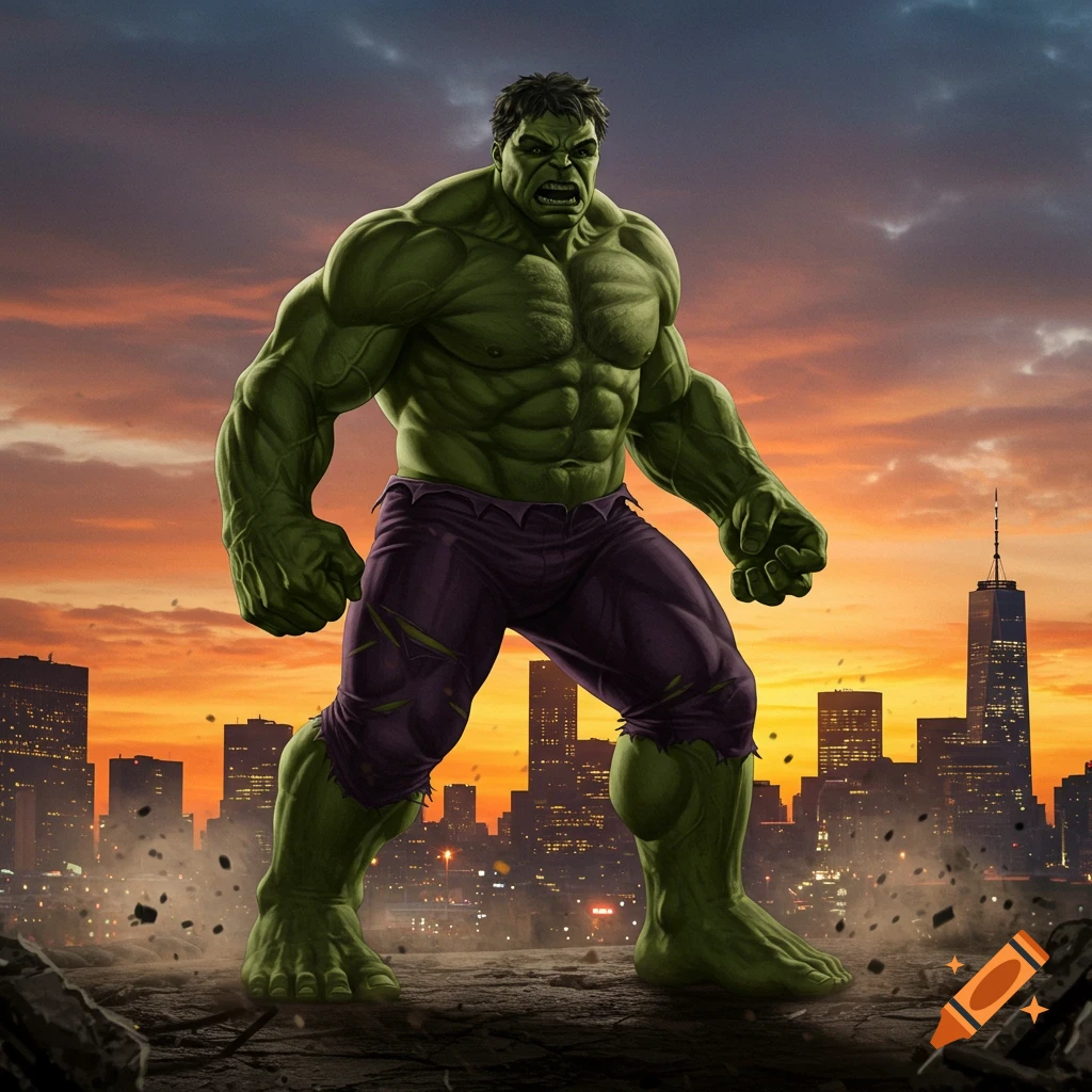 Hulk+kolorowanka created on Craiyon