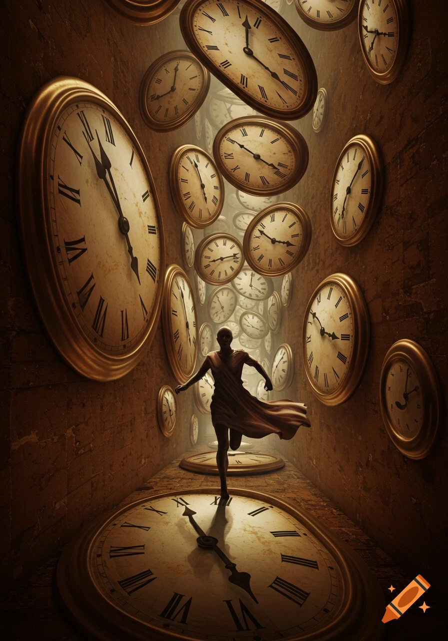 A gaunt, blindfolded figure with a hollow head screams, emitting ...