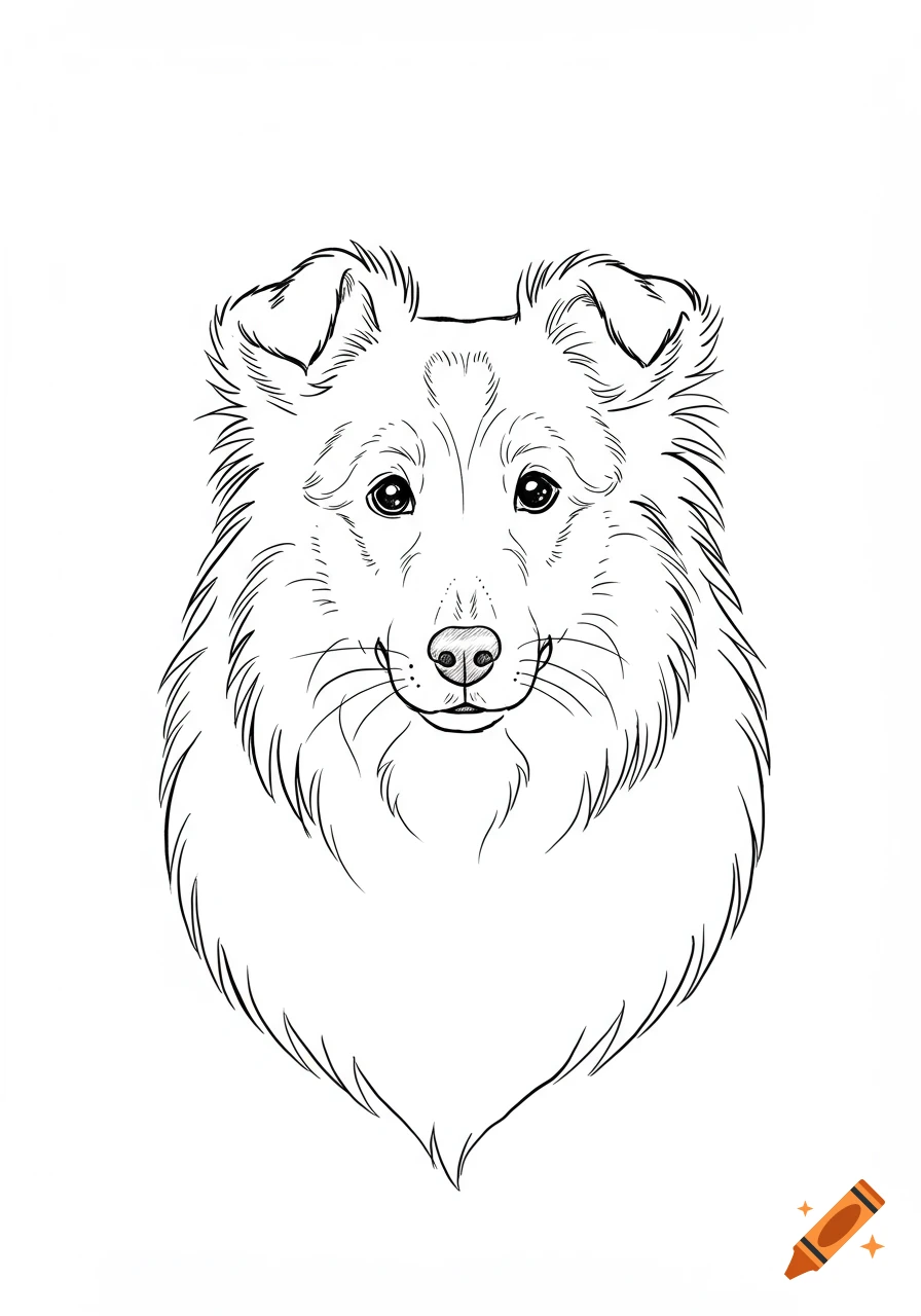 Black and white woodcut style illustration of a Belgian Malinois dog ...