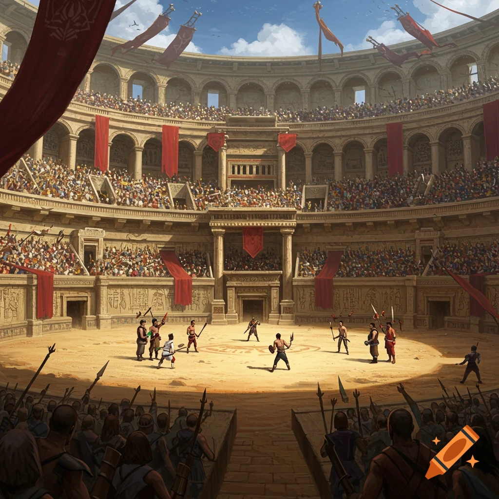 Arena imágenes creadas en Craiyon