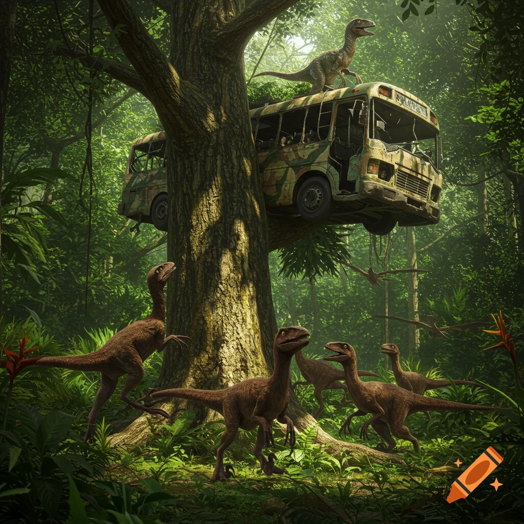 Jurassic+world+png created on Craiyon