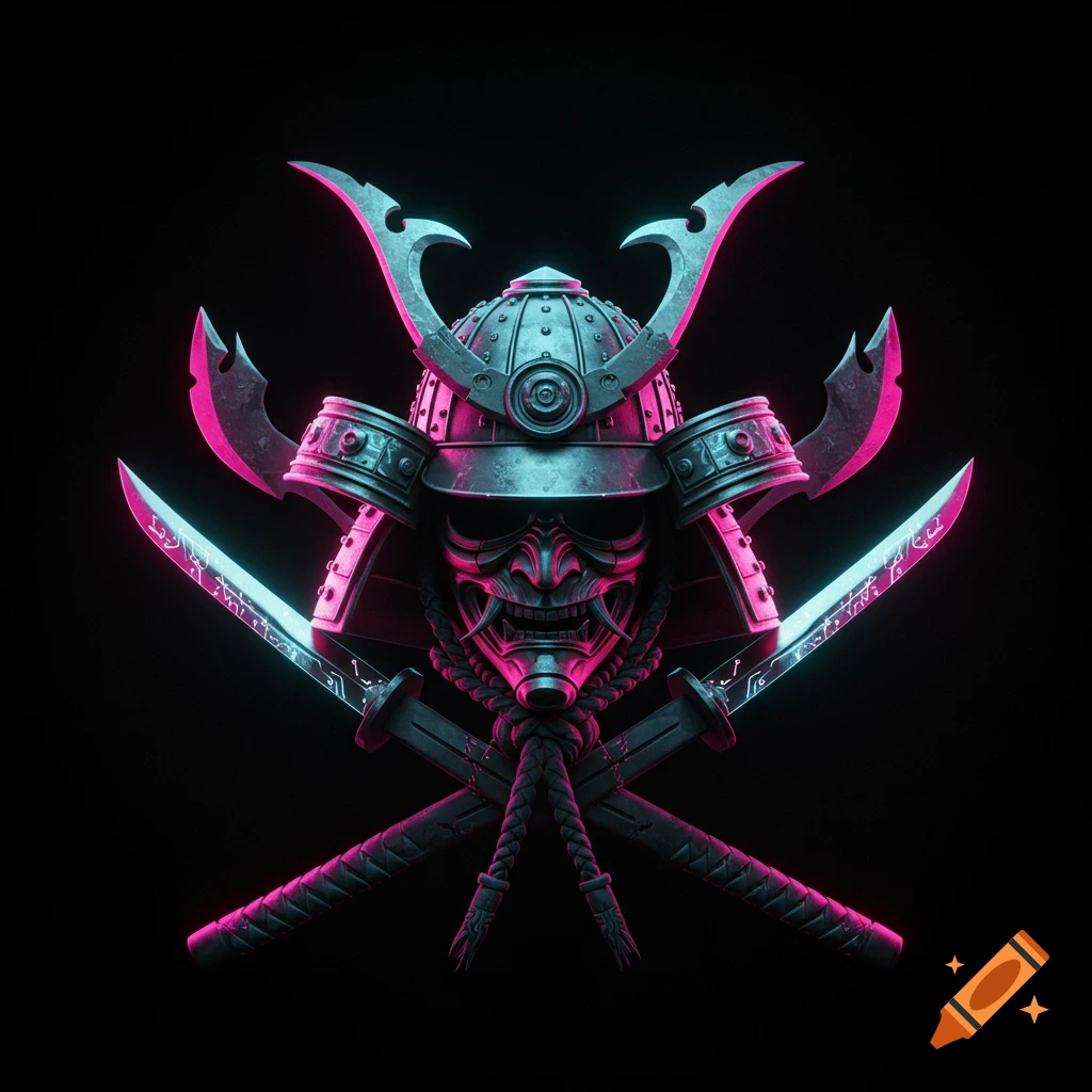 Neon+pink+helmet+with+monster+logo created on Craiyon