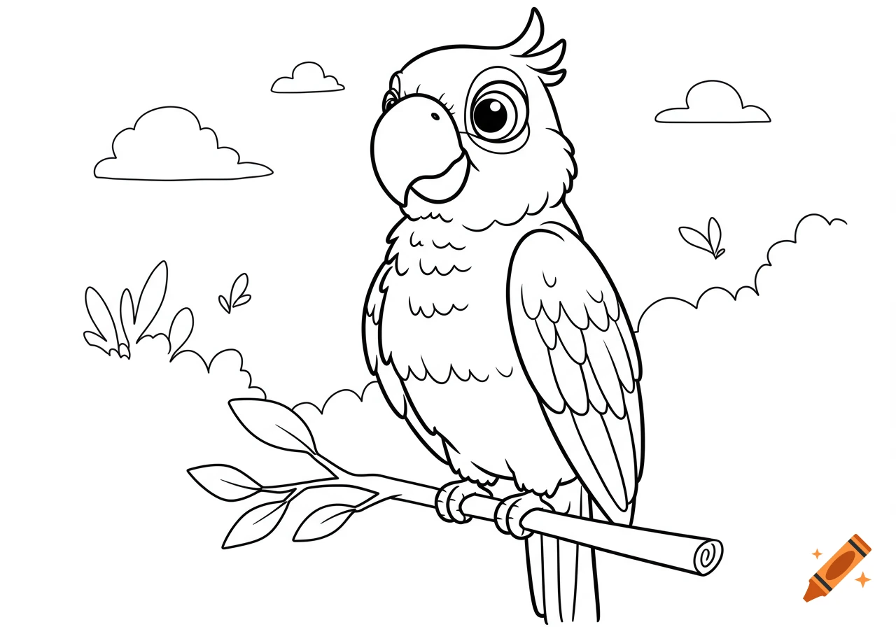 Line art illustration of a cute cartoon chicken with traceable text ...
