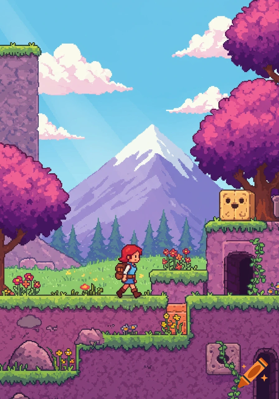 A pixel art sprite sheet featuring a male fantasy character in various ...