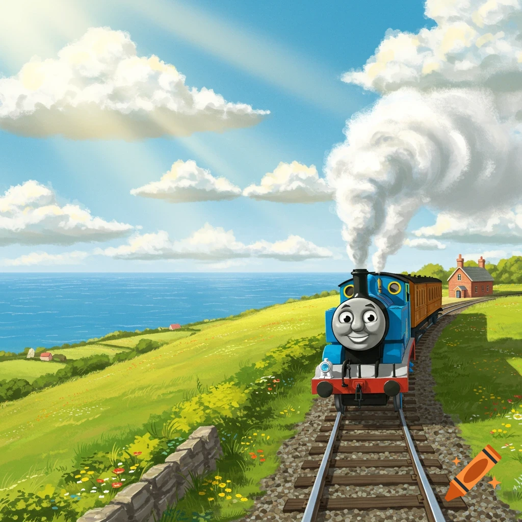 Thomas+the+tank+engine created on Craiyon