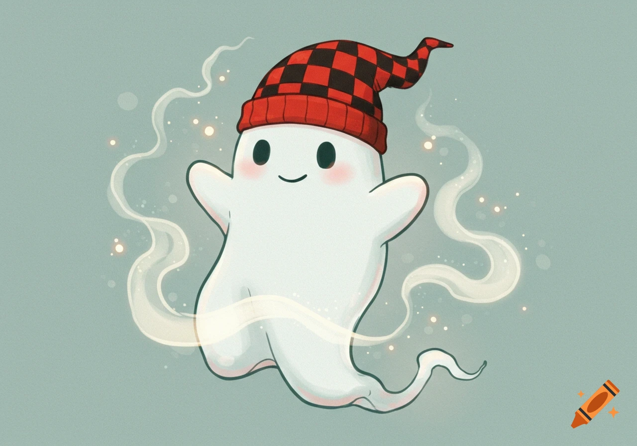 A cartoon ghost snake with a top hat, pixel sunglasses, and a bowtie ...