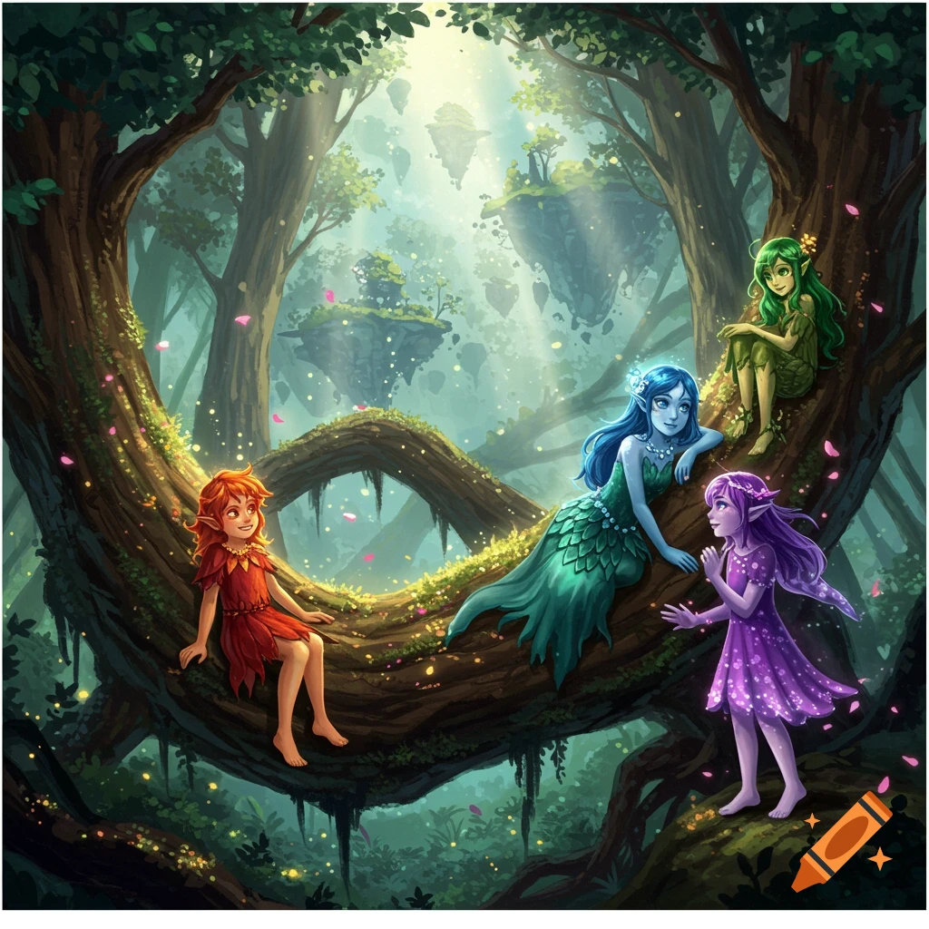 Celtic storybook illustration of a mysterious Gold and Copper Raven ...