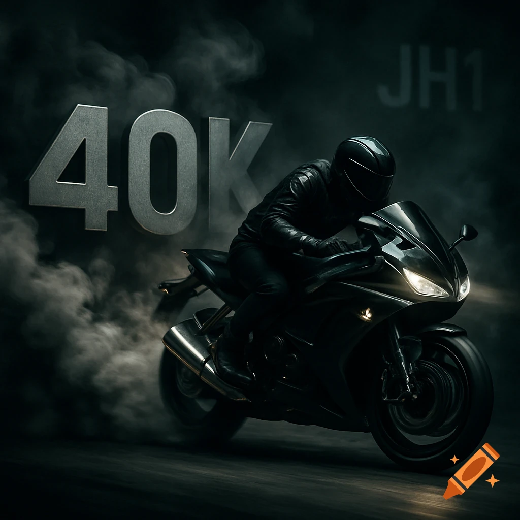 Ferrari motorcycle inspired by F40 design on Craiyon