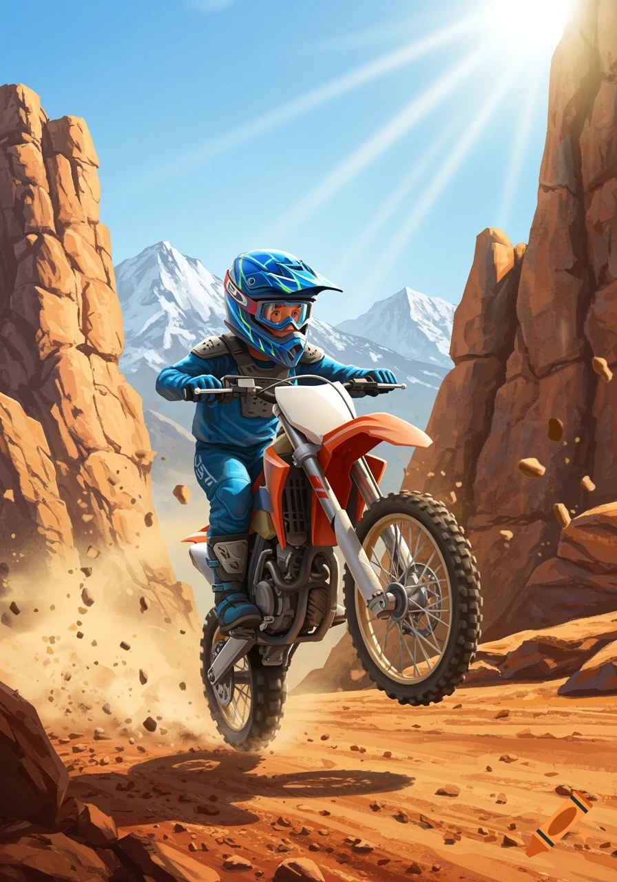 Dirt+bike+sketvhed+on+paper created on Craiyon