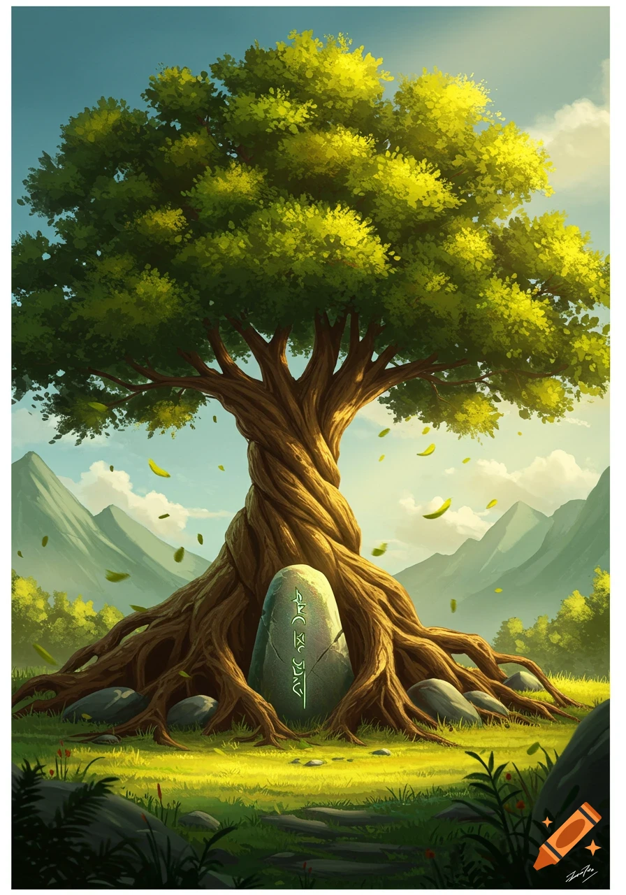 Plam+tree+cartoon created on Craiyon