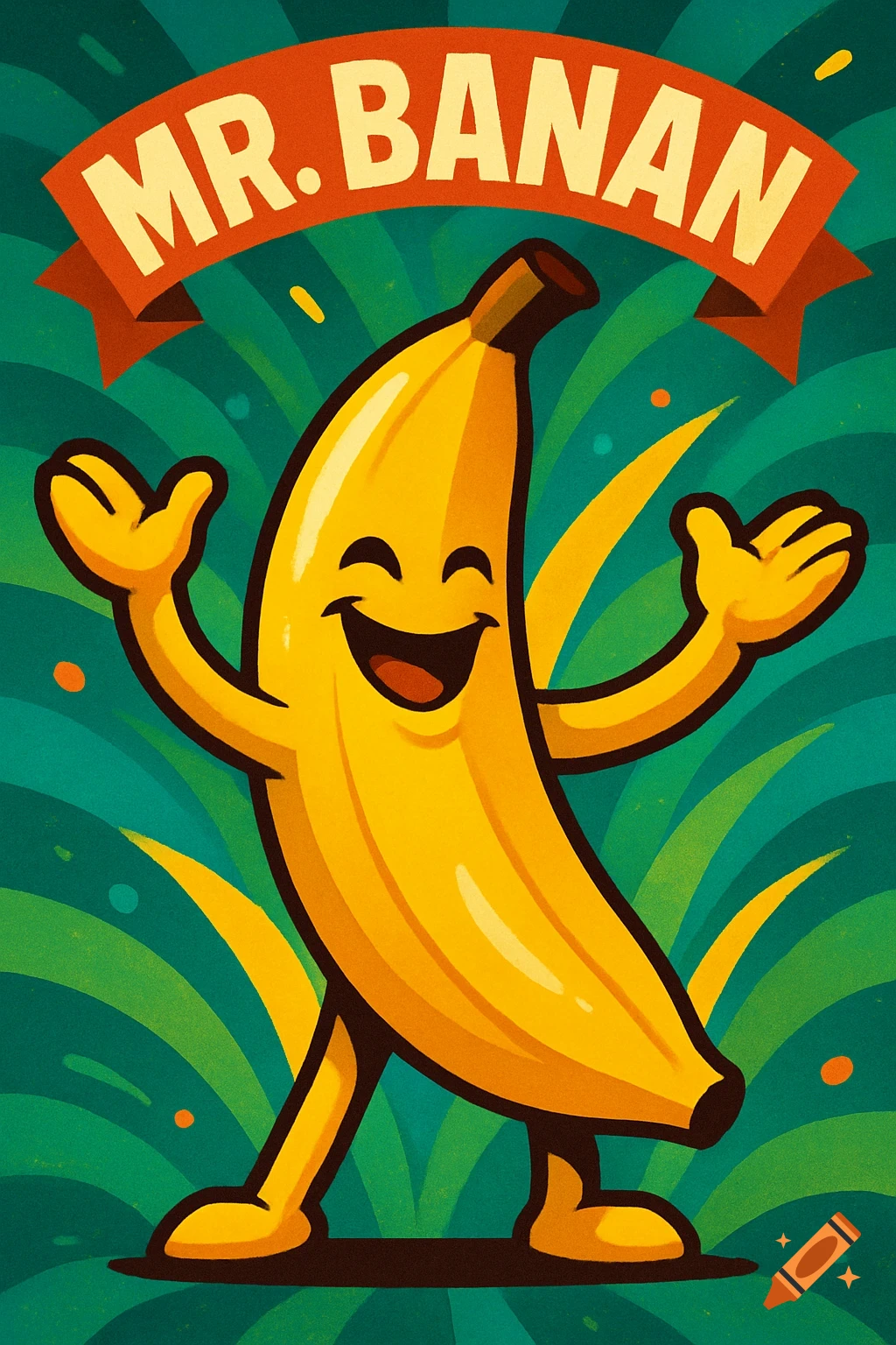 A painted crest with a banana and 'Kaiser Bananico Ling Ling von China ...