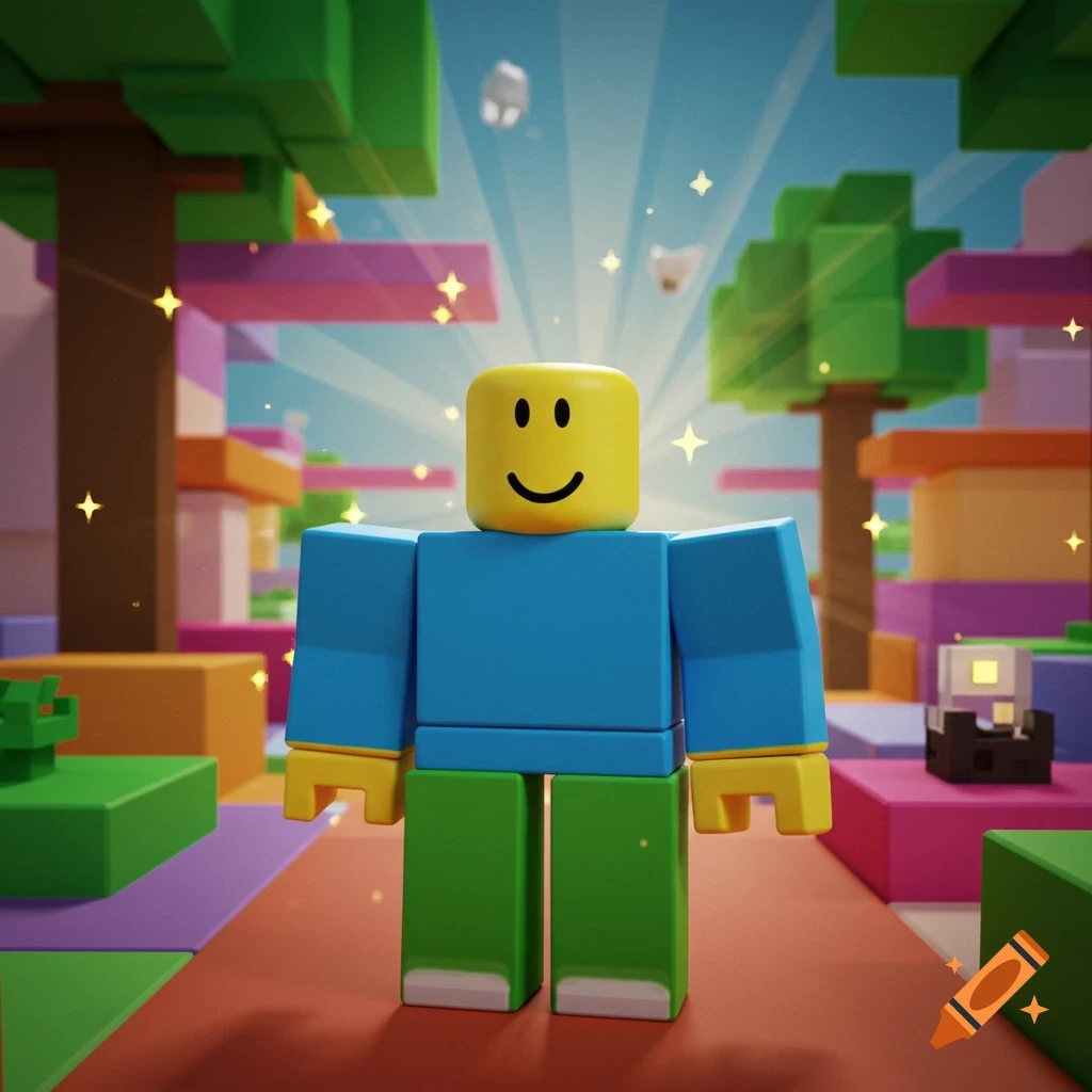 Roblox obby thumbnail on Craiyon